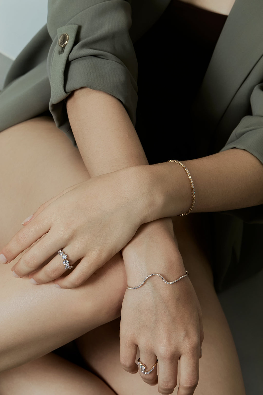 Infinity Wave Diamond Ring [Bridal Edition] - PRMAL