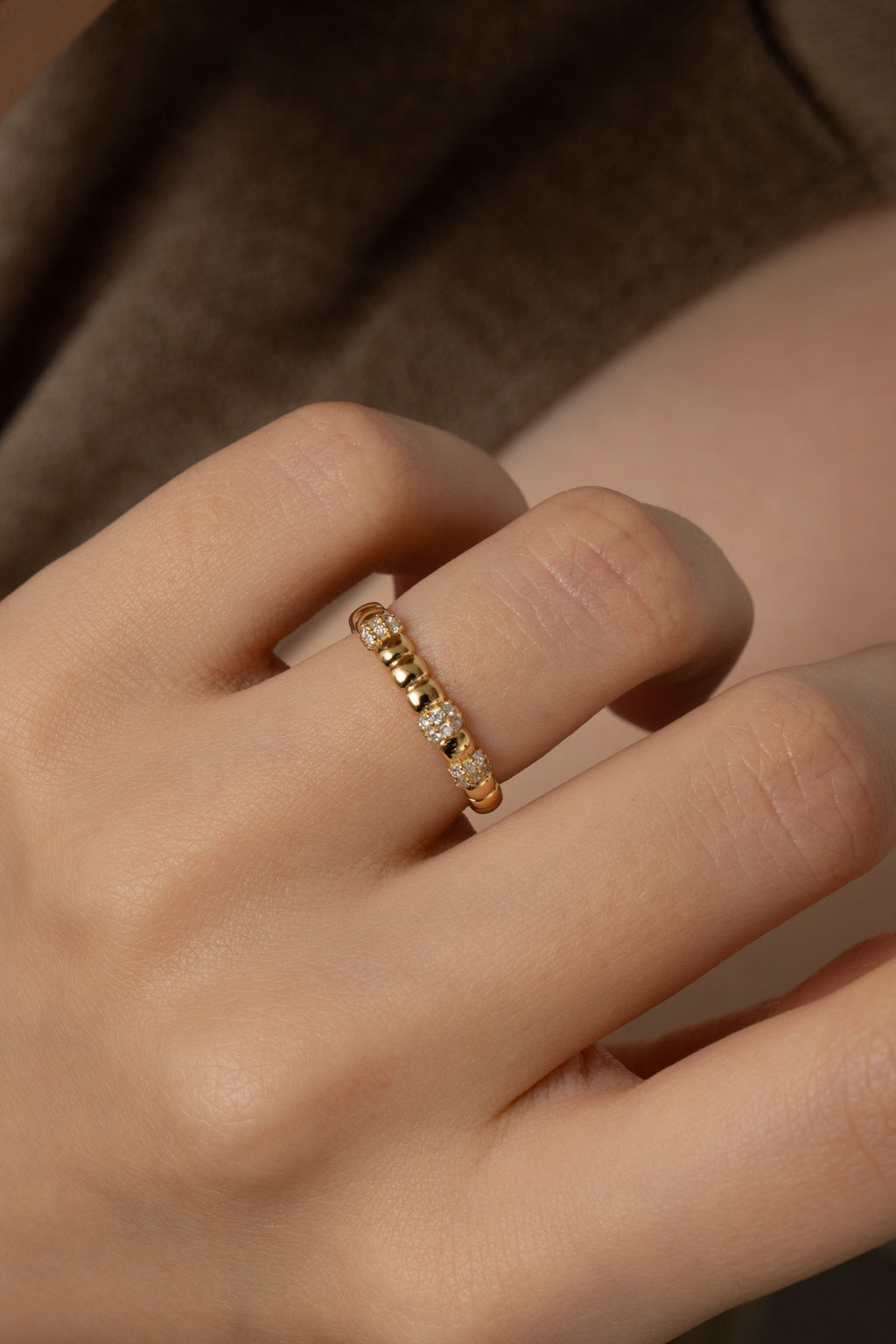 Pula Puff Pave Ring [Bridal Edition] - PRMAL