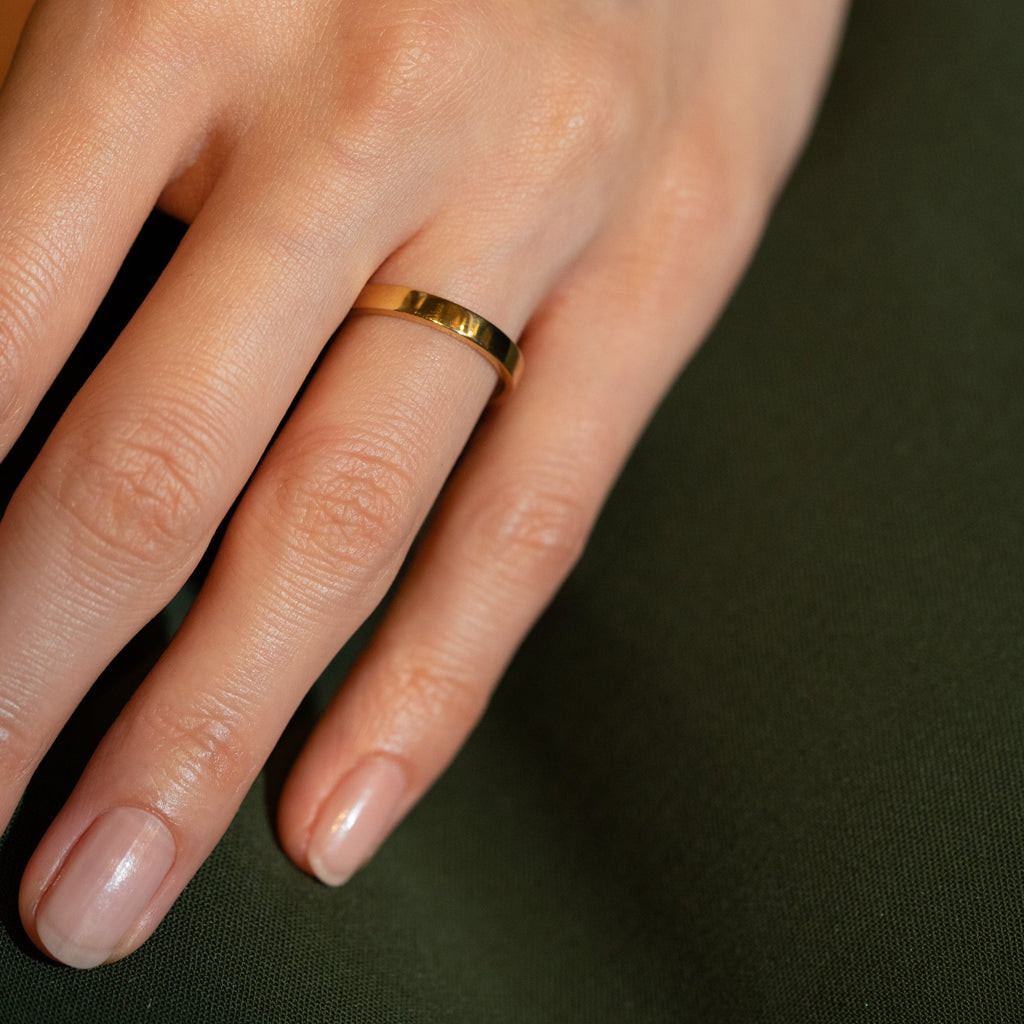 Finey Bold Flat Ring - PRMAL