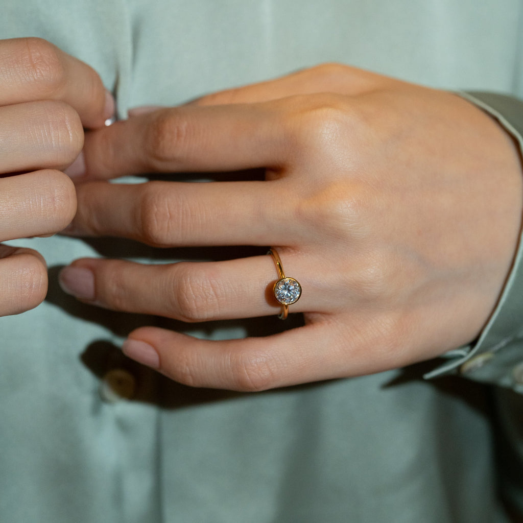 Leira Bezel Plain Ring - PRMAL