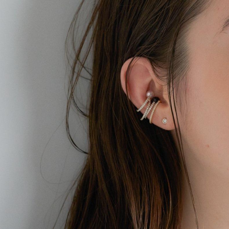 Ball Ear Cuff [Pearl] - PRMAL