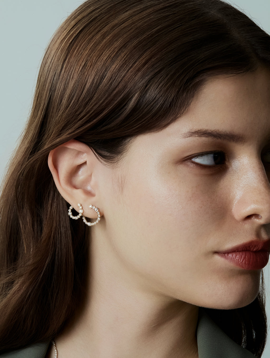 Bubble Circle Earring M - PRMAL