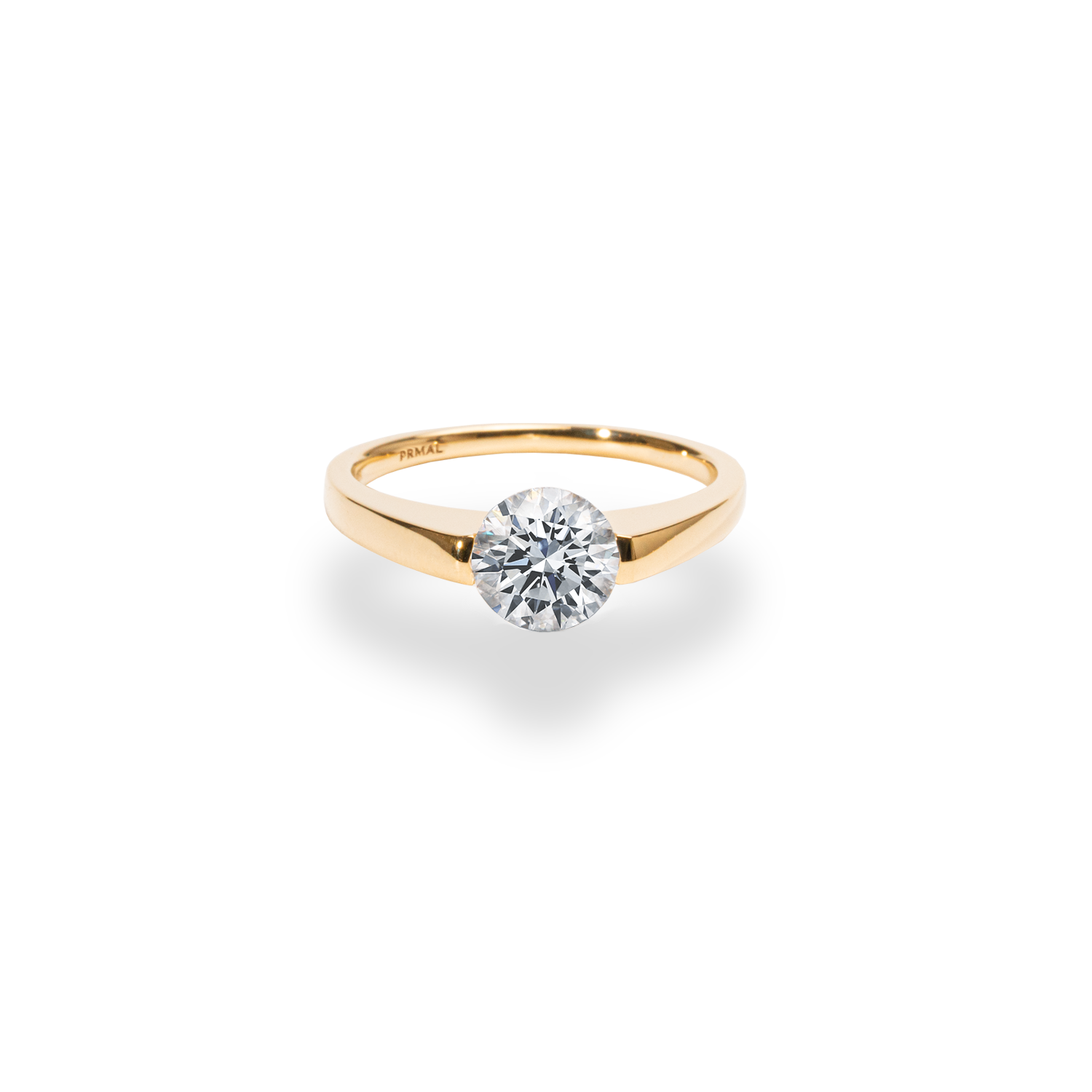 Facet 1ct Round Ring [Bridal Edition] - PRMAL