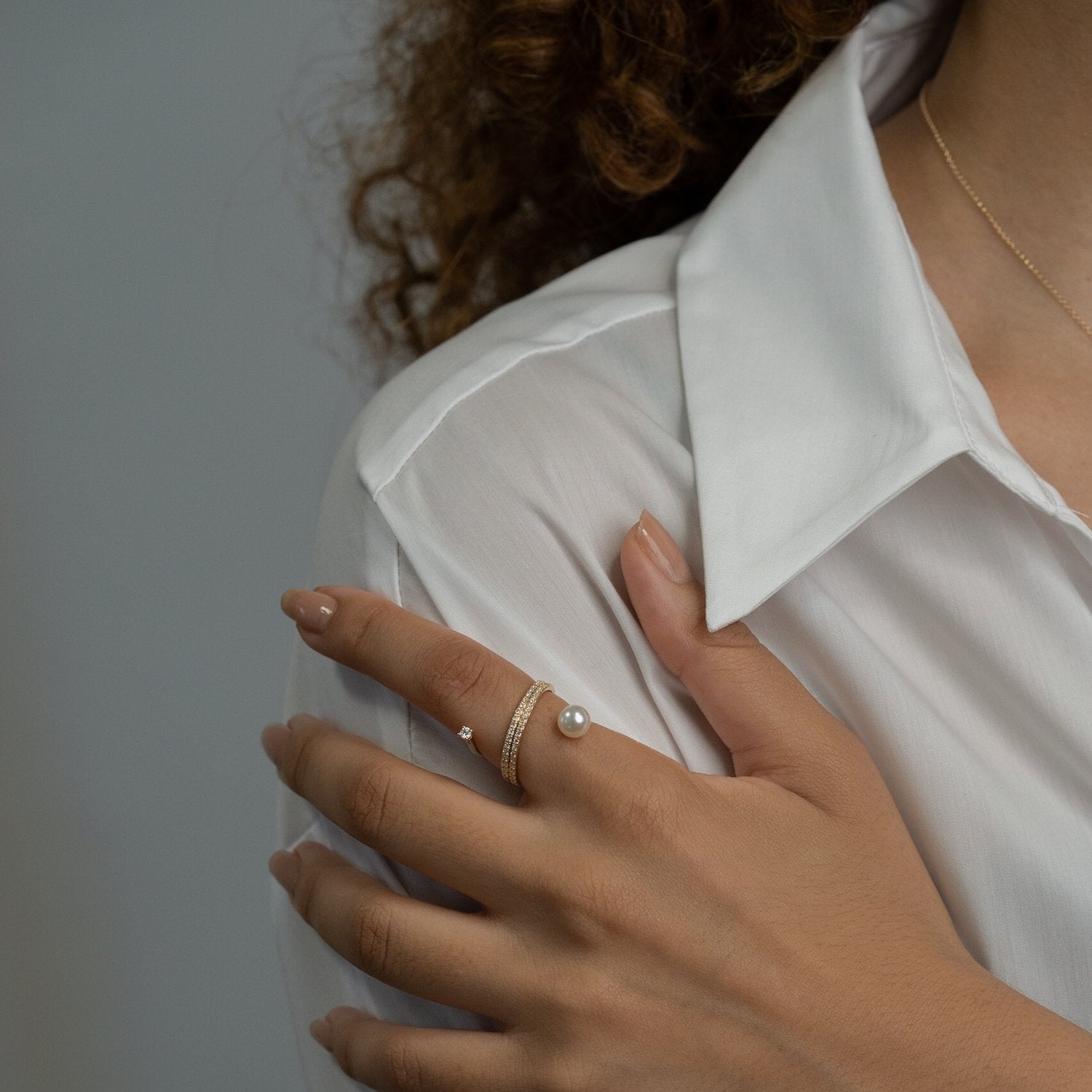 Peek Diamond Ring [Pearl] - PRMAL